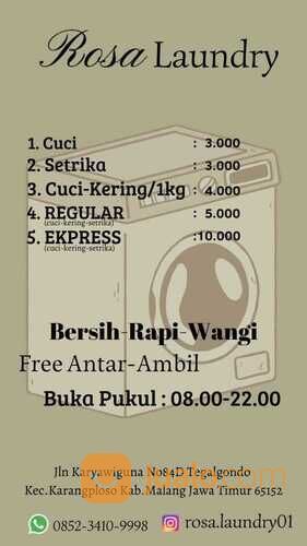 LAUNDRY RAPI DAN WANGI DEKAT KAMPUS UMM 3 di Kab. Malang, Jawa Timur ...