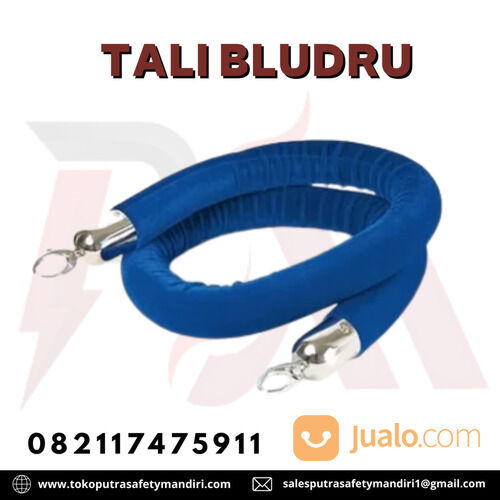 TALI BLUDRU BIRU 1.5 METER PENGAIT SILVER PENYAMBUNG TIANG ANTRIAN ...