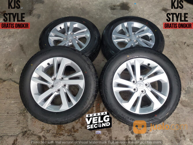 VELG MOBIL ORIGINAL AVANZA VELOS RING 15X5,5 BAUT 5X100 OFFSET 45 BAN ...