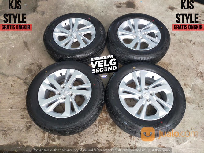 VELG MOBIL ORIGINAL AVANZA VELOS RING 15X5,5 BAUT 5X100 OFFSET 45 BAN ...