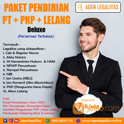 PAKET PENDIRIAN PT PKP LELANG JASA PEMBUAT PT PKP JASA KONSULTASI PAJAK ...