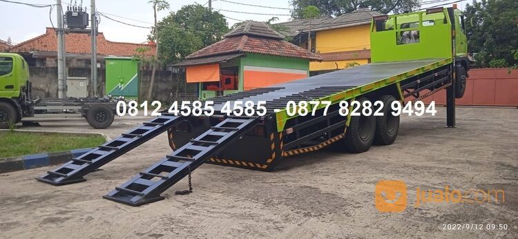 Hino Truk Selfloader Self Loader Truck Hino 500 Truk Angkut Excavator ...