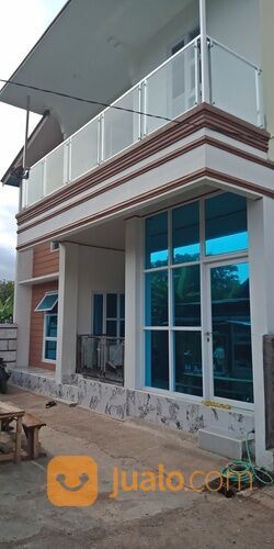 Pagar kaca balkon kaca railing tangga kaca stainles di Kota Sukabumi ...