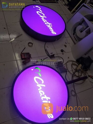 Signage Neon Box Bulat Chatime di Kota Bandung, Jawa Barat | Jualo.com