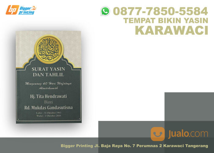 HARGA TERJANGKAU, Wa./Call. 0877-7850-5584, Tempat Bikin Yasin KARAWACI ... HARGA TERJANGKAU, Wa./Call. 0877-7850-5584, Tempat Bikin Yasin KARAWACI ...