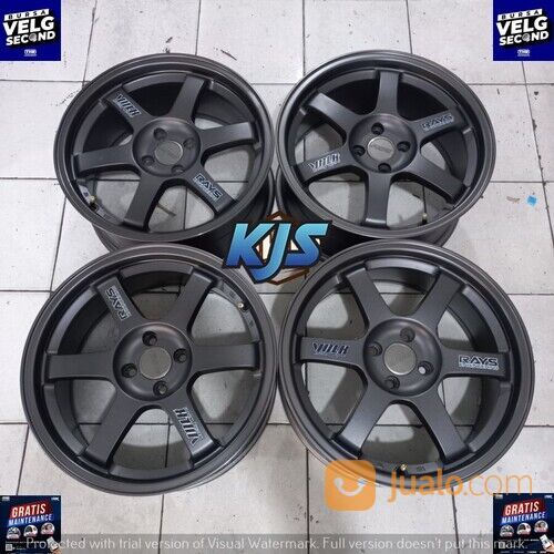 VELG SEKEN MODEL TE37 R17X7 4X100 GREY di Kota Jakarta Barat, DKI ...