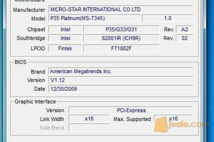 MAINBORD GAMING MSI P35 NEO2 FR/PLATINUM di Kota Bekasi, Jawa Barat ...