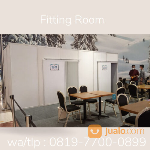 Rental Partisi R8 Fitting Room dengan Pintu Slide ukuran 3 x 3 m di Kab ...