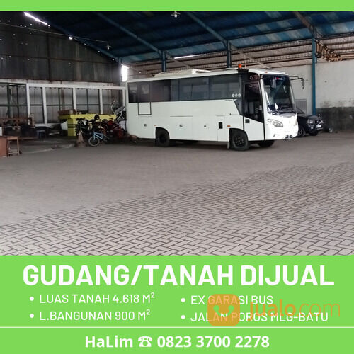 Gudang Garasi Bus Batu Malang di Kota Batu, Jawa Timur | Jualo.com