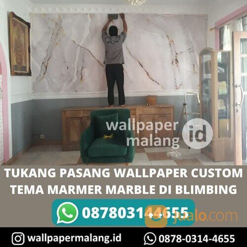 TUKANG PASANG WALLPAPER CUSTOM TEMA MARMER MARBLE DI BLIMBING di Kota ...