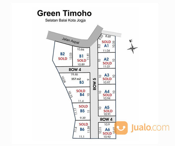 Tanah Dalam Ring Satu Jogja, Cocok Bangun Kos-an, Zona Kampus: SHM P di ...