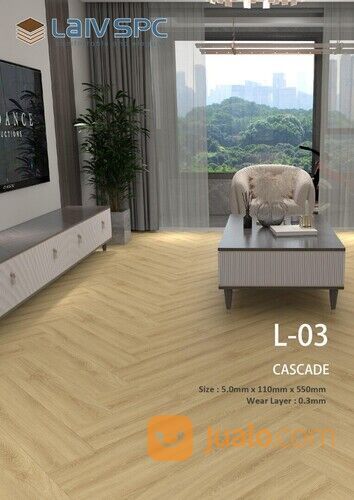 Lantai Vinyl SPC Herringbone 5mm Codetype L03 - Cascade di Kota Bekasi ...