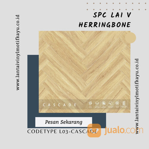 Lantai Vinyl SPC Herringbone 5mm Codetype L03 - Cascade di Kota Bekasi ...