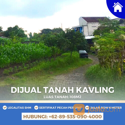 Investasi Tanah Kavling, Jalan Row 6 meter, 4,8km Gerbang Tol Singosari ...