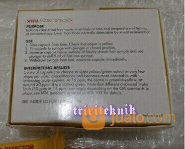 shell water detector capsules sample Fuel aircraft di Kota Jakarta ...
