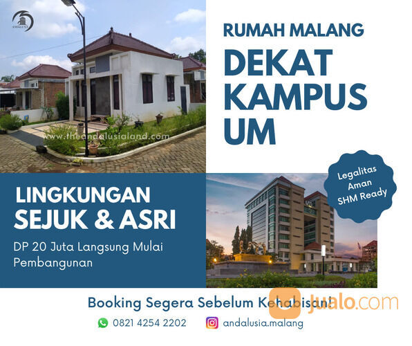 Rumah Model Eksklusif Selangkah dari Kampus UM Griya Andalusia 345 Juta ...