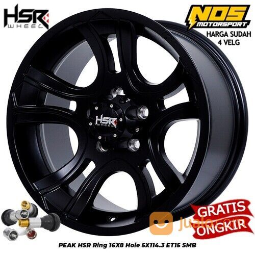 Velg Mobil Rush Terios Innova Ring 16 Pcd 5x114 Hsr Peak Lebar 8 Et 15 ...