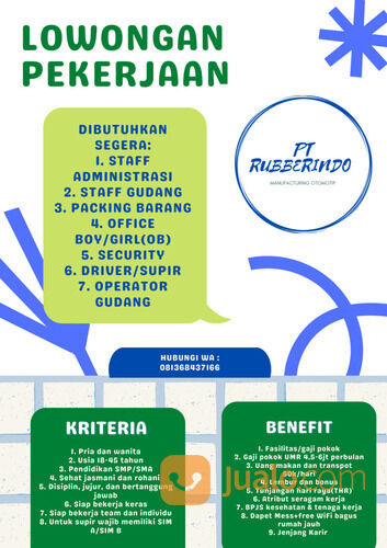 LOWONGAN PEKERJAAN STAFF GUDANG di Kota Tangerang Selatan, Banten ...
