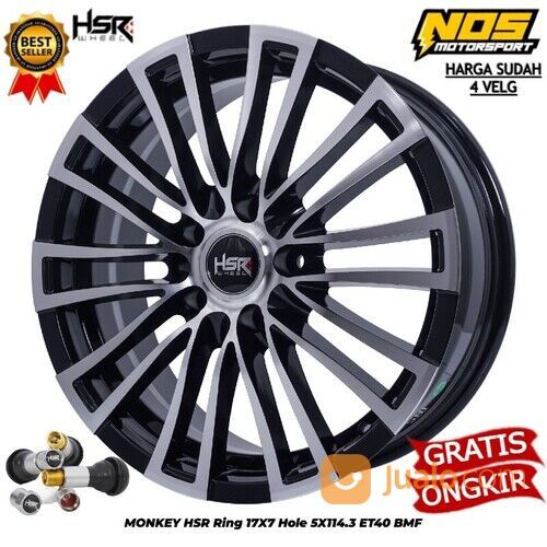 Velg Mobil Ring 17 HSR Monkey Untuk Voxy Vellfire Hrv Xpander Rush Pcd ...
