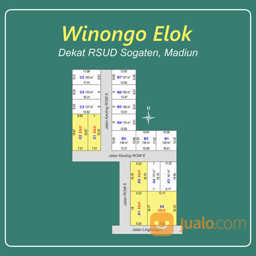 Tanah Kavling Winongo Elok Row Jalan 6 Meter Cocok Untuk Kosan 5 Menit ...