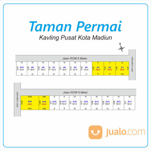 Tanah Kavling Taman Permai Layout Perumahan Cocok Untuk Hunian di Kota ...