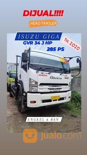 TRUK TRAILER ENGKEL ISUZU GIGA GVR 34 J HP 285 PS TH. 2020 di Kota ...