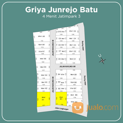 Kavling Batu Row Jalan 6 Meter, SHM Pecah Per Unit Area Wisata ...