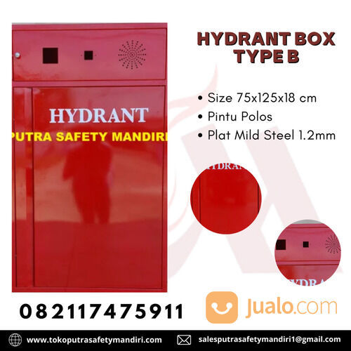 BOX HYDRANT TYPE B INDOOR KOTAK SIMPAN ALAT PEMADAM PINTU POLOS PLAT ...