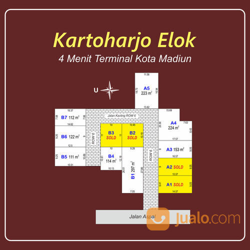 Tanah Kavling Layout Perumahan Akses Mudah 5 Menit Sun City Mall di ...