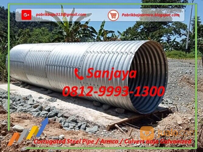 Gorong Gorong Baja Besi Armco Nestable Flange Multi Plate Pipe di Kab ...