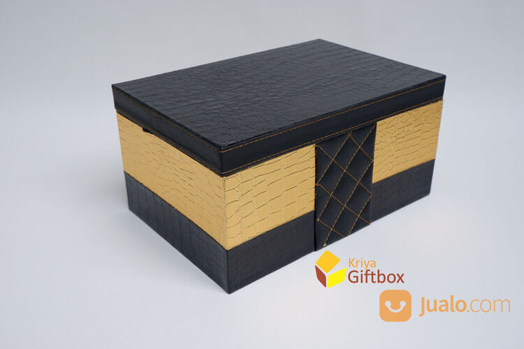 HARDBOX HAMPERS UNTUK KEMASAN PARCEL BLACK GOLD MEWAH EKSKLUSIF di Kota ...