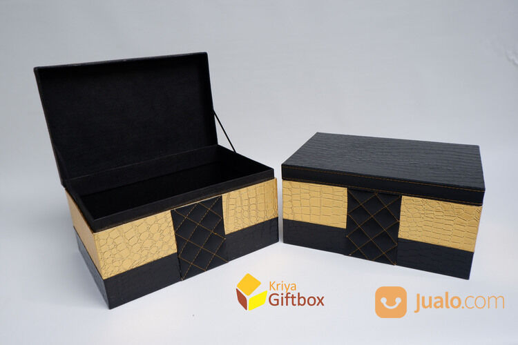 HARDBOX HAMPERS UNTUK KEMASAN PARCEL BLACK GOLD MEWAH EKSKLUSIF di Kota ...