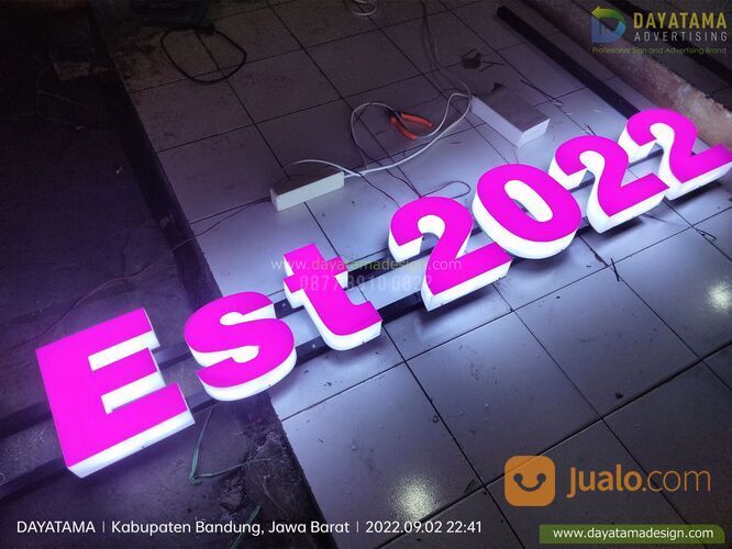 Jasa Signage Huruf Timbul Akrilik Neon LED di Kota Tasikmalaya, Jawa ...