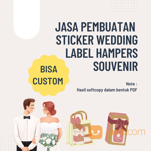 Jasa Desain Sticker Wedding | Label Hampers | Souvenir di Kab. Bogor ...