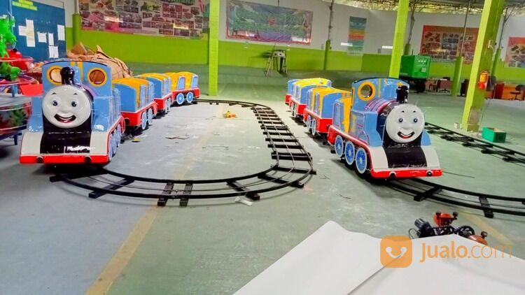 wahana odong kereta mini kereta rel lantai fiber thomas terbaru di Kota ...