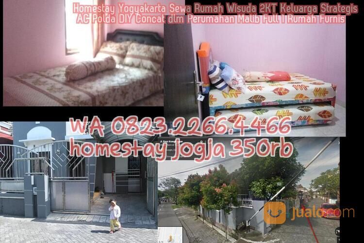 Homestay Yogyakarta Sewa Rumah Wisuda 2KT Keluarga Strategis AC Polda DIY Concat dlm Perumahan ...