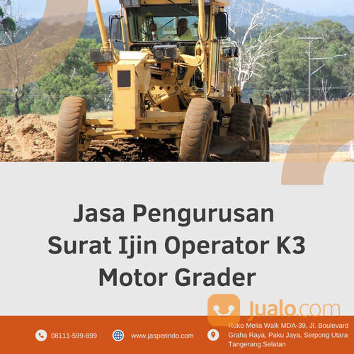 SURAT IJIN OPERATOR K3 MOTOR GRADER di Kota Tangerang Selatan, Banten ...