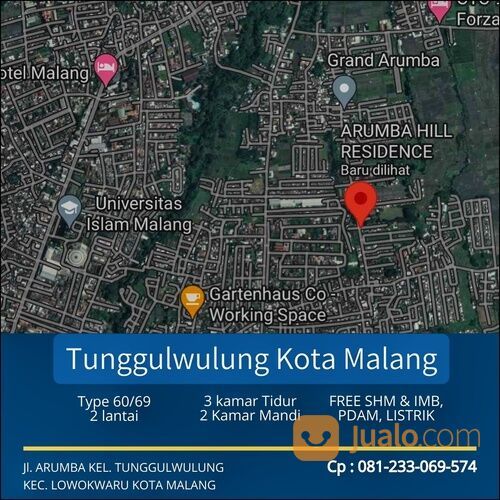 Rumah 2 lantai di malang kota 2023 di Kota Malang, Jawa Timur | Jualo.com