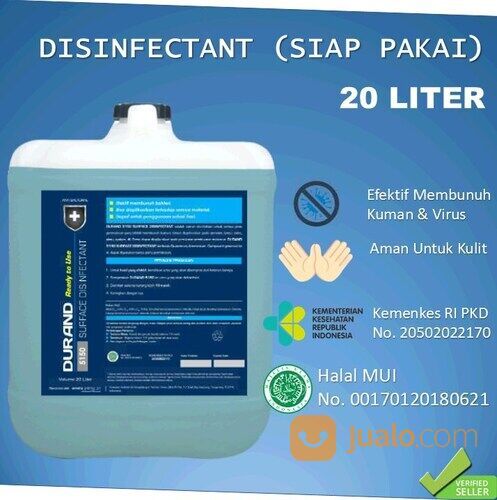 Disinfektan Spray Refil Ukuran 20 L - Durand 5150 Surface Disinfectant ...
