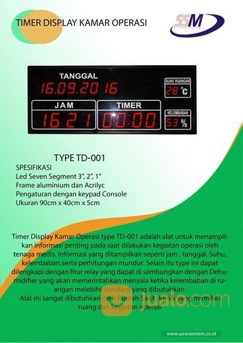 OPERATING TIMER TYPE TD-001 di Kota Jakarta Timur, DKI Jakarta | Jualo.com