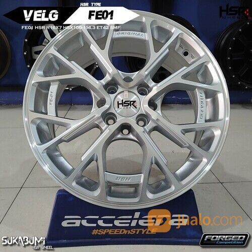 Velg Mobil Racing Ring 16 HSR Type FE01 Lebar 7 Rata Vios Yaris Altis ...