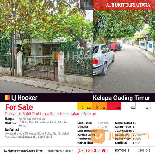 Rumah Jl. Bukit Duri Utara Raya Tebet, Jakarta Selatan di Kota Jakarta ...