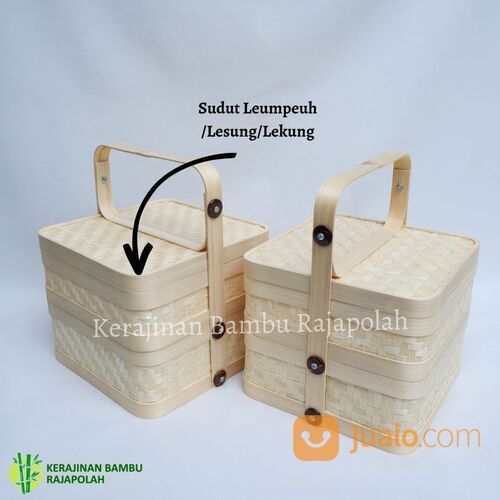 Kotak Hampers/Box Hampers/Tempat Catering dari bambu susun lesung di ...