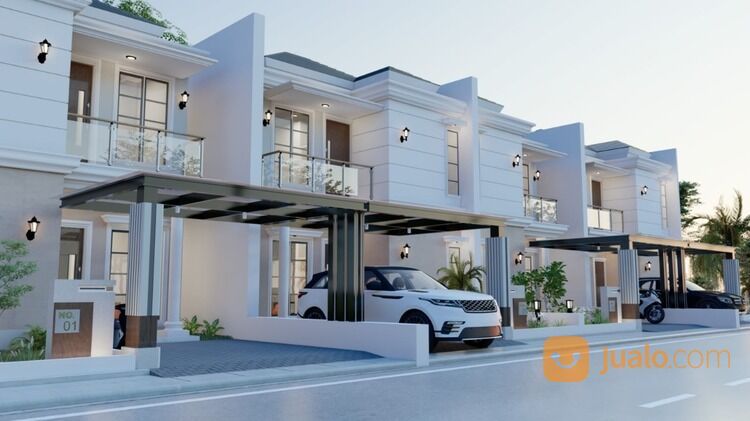 Rumah Cluster dengan Desain yang Modern dan keren dengan 2 lantai di ...
