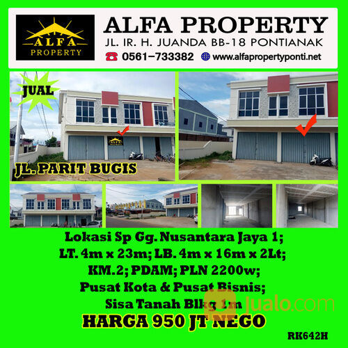 Alfa Property Ruko Harga Murah Parit Bugis Bangunan Baru Full Beton ...