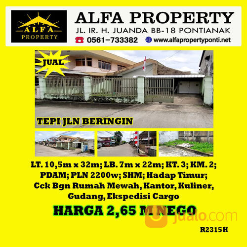 Alfa Property Rumah Jl Beringin Cck Bangun Rumah Mewah, Kantor, Usaha ...