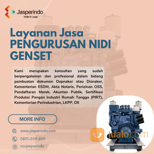 PENGURUSAN NIDI GENSET di Kota Tangerang Selatan, Banten | Jualo.com