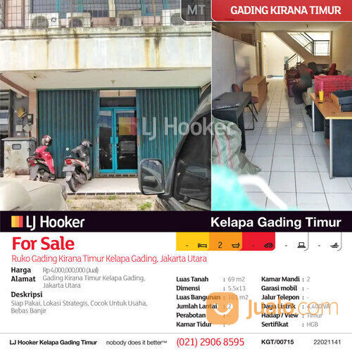 Ruko Gading Kirana Kelapa Gading, Jakarta Utara di Kota Jakarta Utara ...