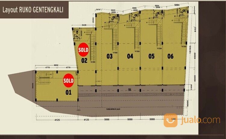 Ruko Gentengkali 176 F, Surabaya di Kota Surabaya, Jawa Timur | Jualo.com