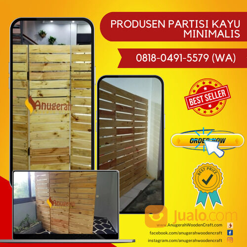 PROMO, 081804915579 (WA), Partisi Kayu Jati Belanda Minimalis Portable ...